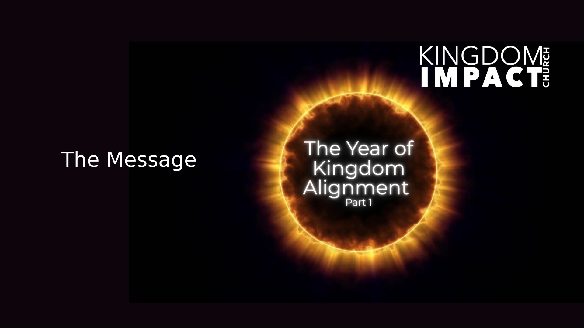 The Year of Kingdom Alignment – Part 1 - Kingdom Way